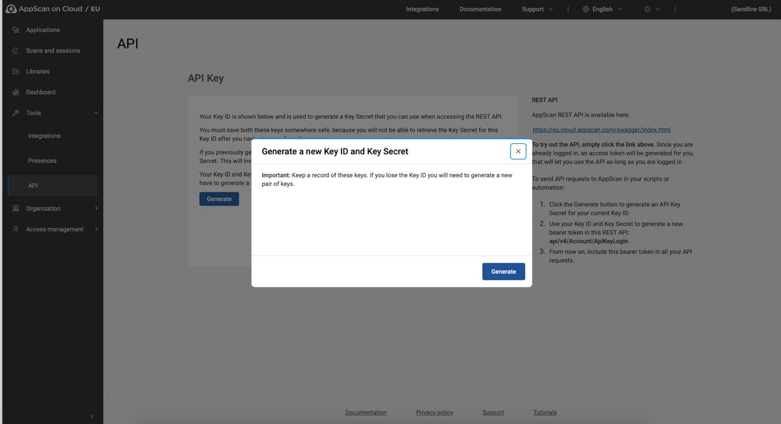 AppScan 360° - Centraleyezer
